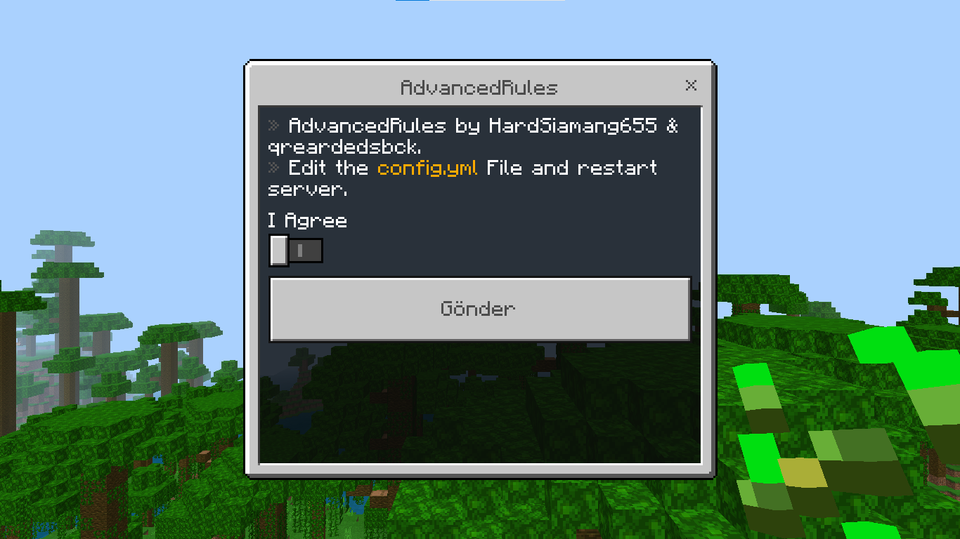 Experimental - AdvancedRules | Cloudburst Nukkit & Minecraft Server Software